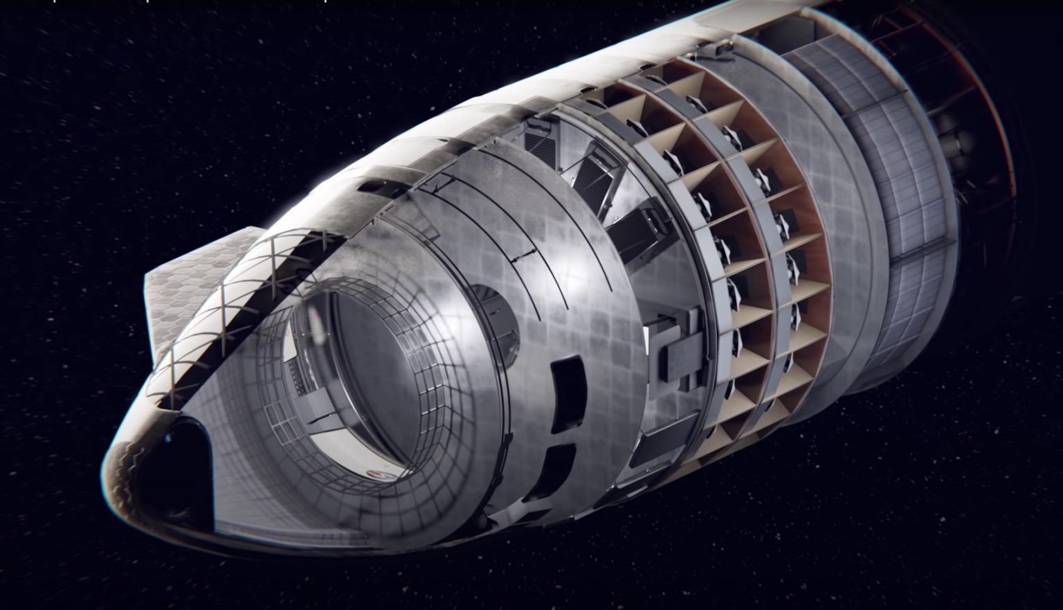 How could the interior of the Starship be